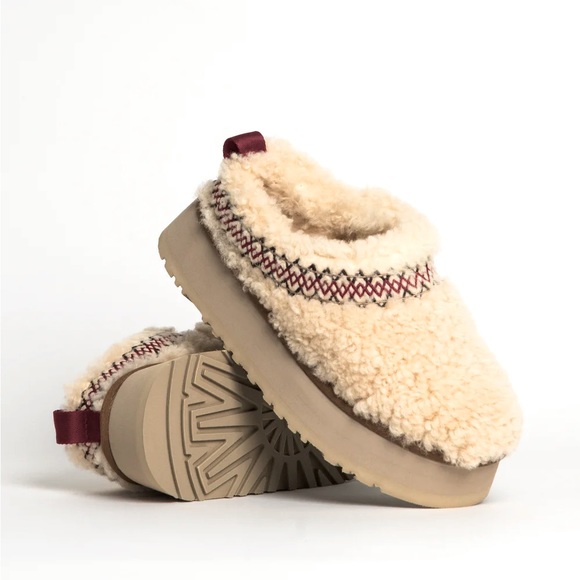UGG | Shoes | Ugg Tazz Shearling Braid In Natural Us W 9 | Poshmark